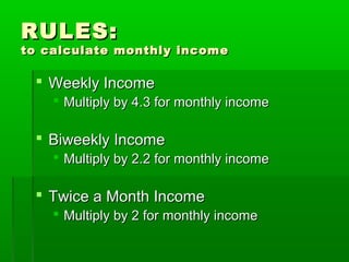 Money Matters Class 1: Introduction | PPT