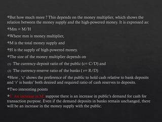 Money multiplier concept in economics_pptx | PPTX