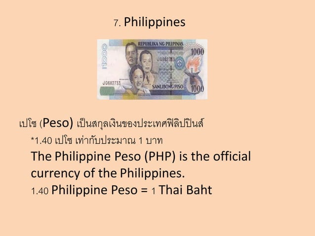 Money of asean | PPT