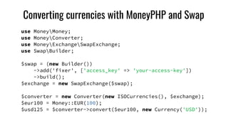 How to count money using PHP and not lose money | PDF