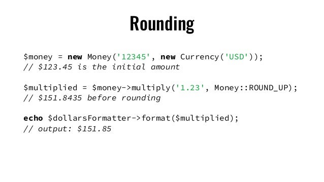 How to count money using PHP and not lose money