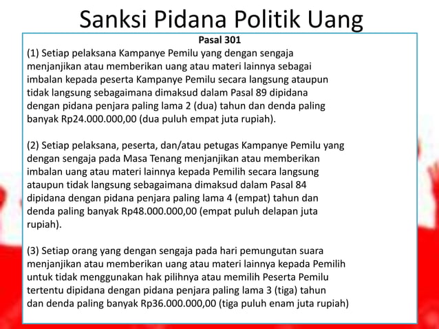 Money politik | PPTX