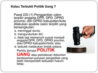 Money politik dalam pemilu demokratis | PPTX