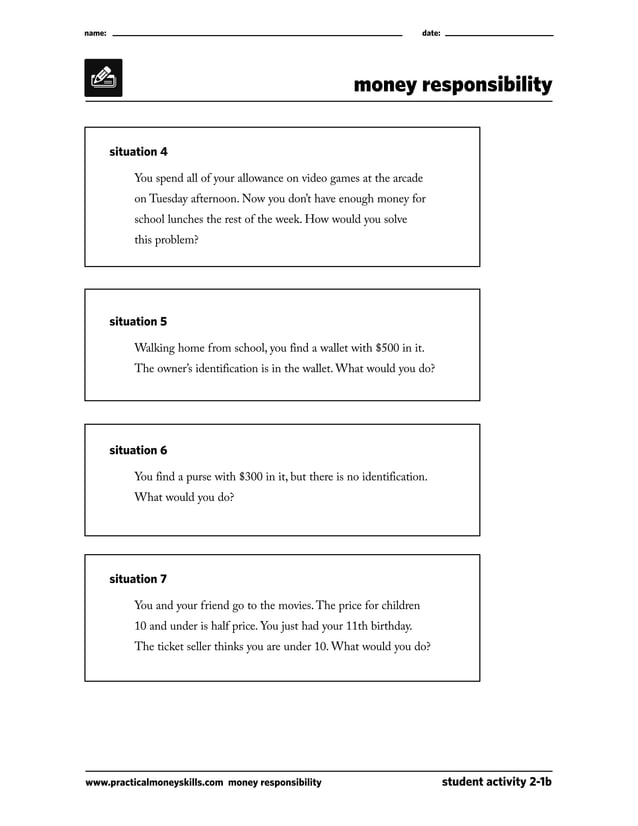 Money=responsibility | PDF