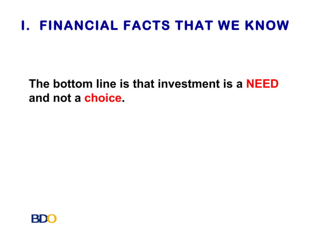 BDO Easy Investment Plan | PPT