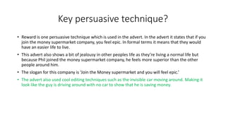 Money supermarket advert | PPT