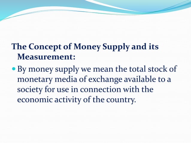 Money supply | PPTX | Business Accounting & Finance | Business