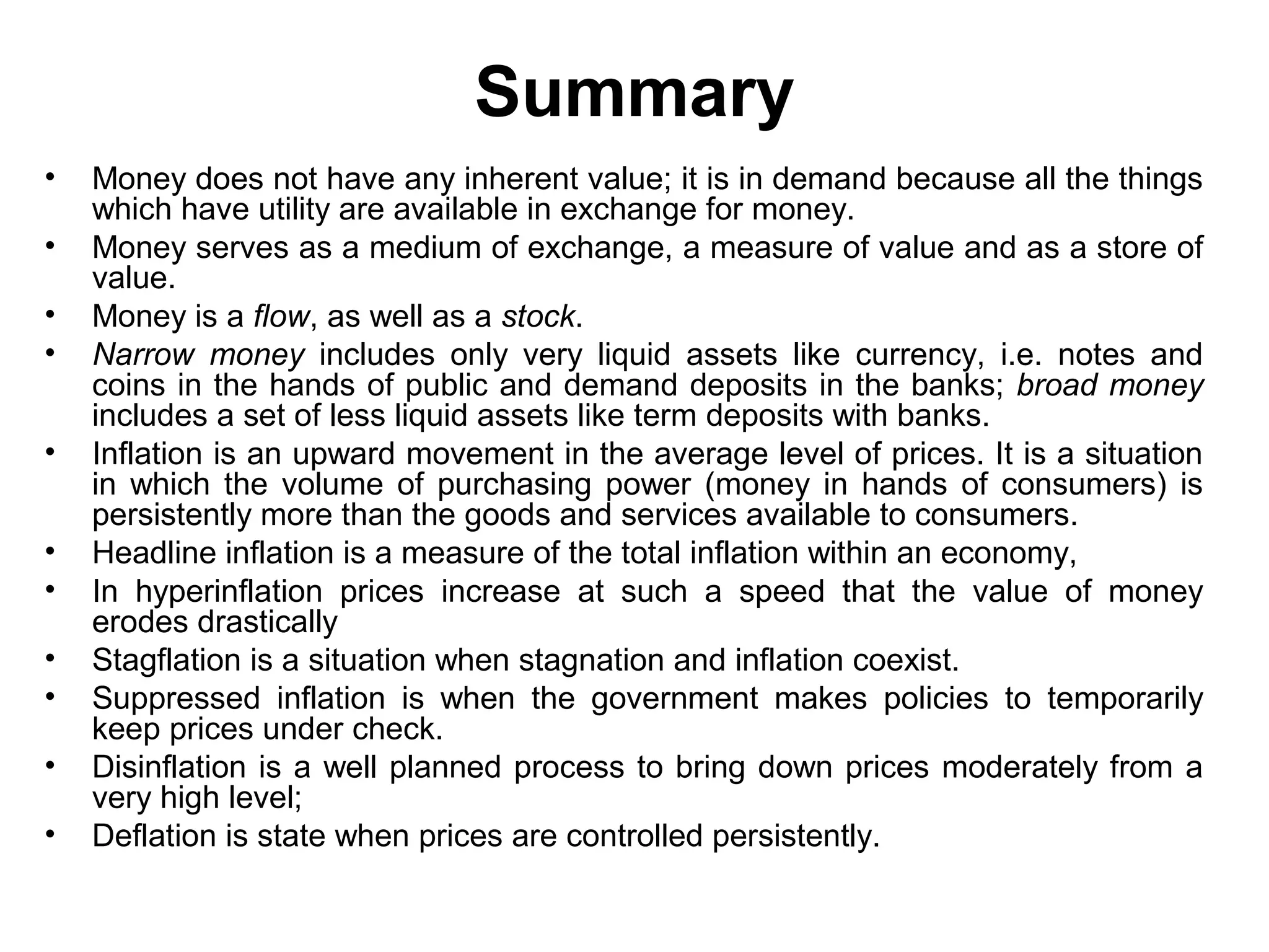 Money supply and inflation | PPT