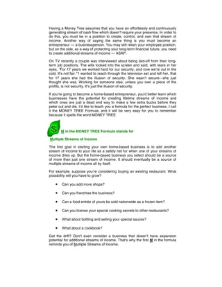 Money Tree Formula | PDF