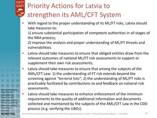 Moneyval Mutual Evaluation Report - Latvia 2018 | PDF