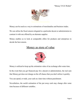 Money vs e wallet | PDF