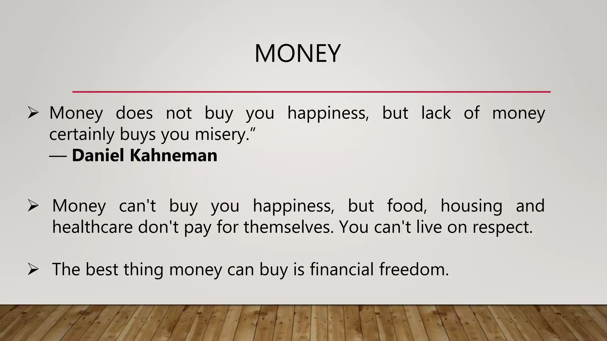 Money vs respect | PPTX