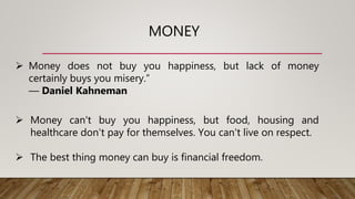 Money vs respect | PPTX