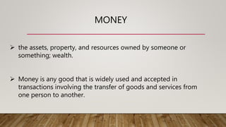 Money vs respect | PPTX