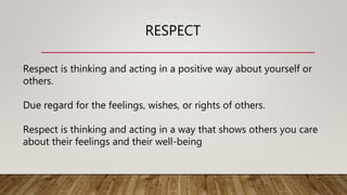 Money vs respect | PPTX