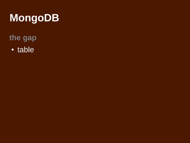 MongoDB - Javascript for your Data | PPT