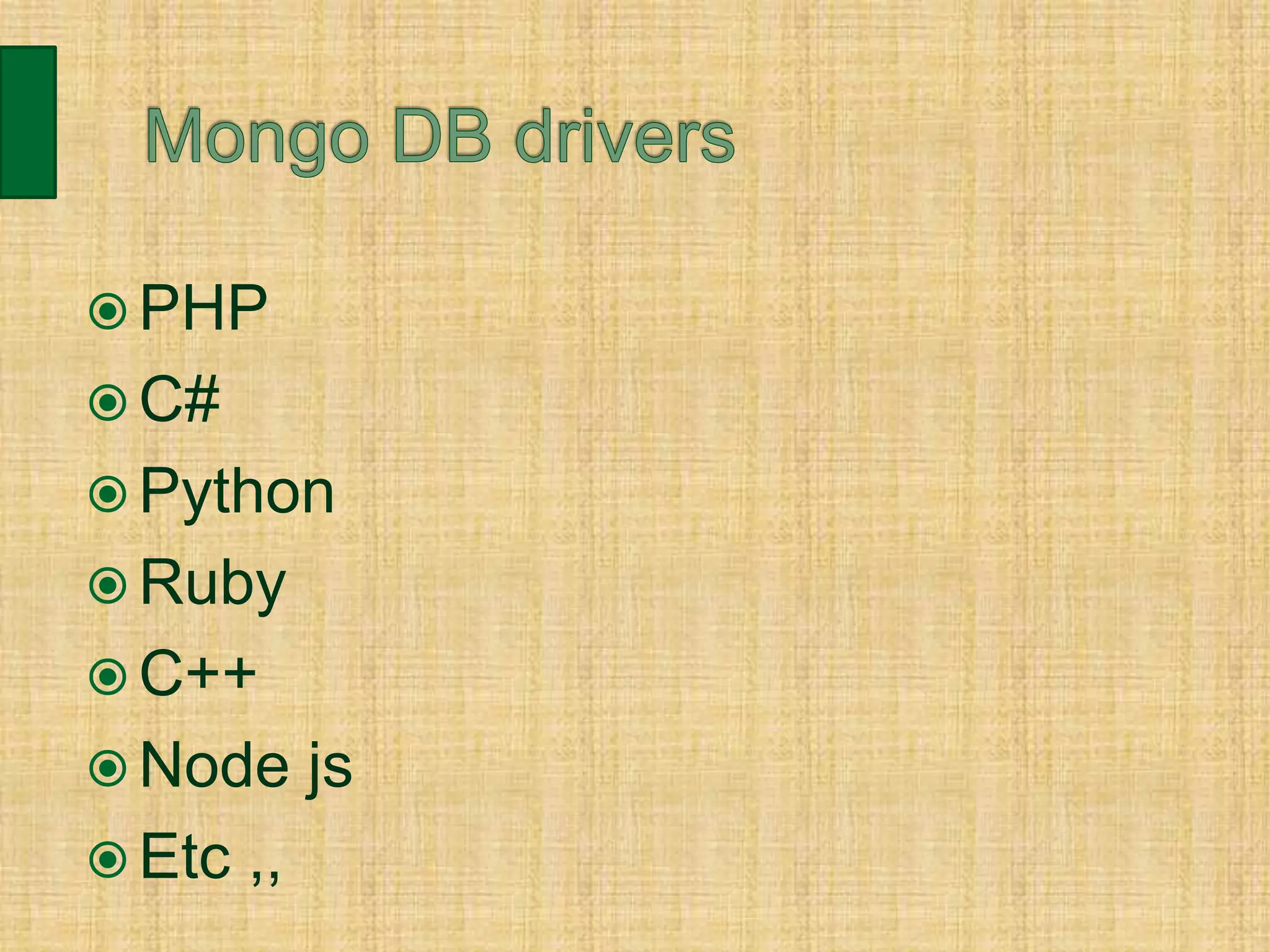 Introduction to MongoDB | PPTX