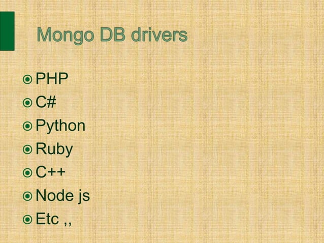 Introduction to MongoDB | PPTX