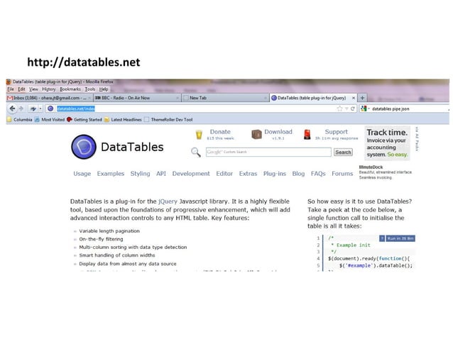 jQuery Datatables With MongDb | PPT