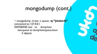 MongoDB Command Line Tools | PPT