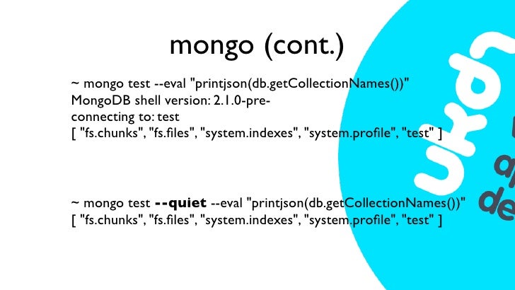 MongoDB Command Line Tools