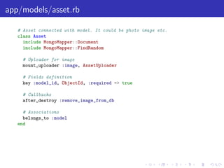 Mongodb with Rails | PPT