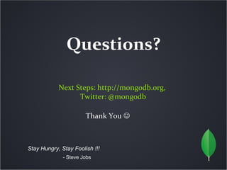 Introduction to MongoDB | PPT