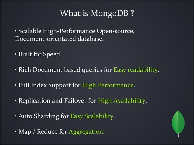 Introduction to MongoDB | PPT