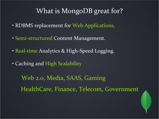 Introduction to MongoDB | PPT