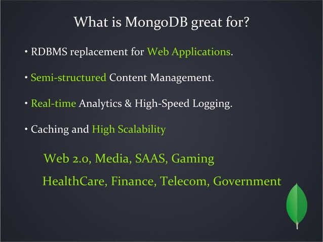 Introduction to MongoDB | PPT