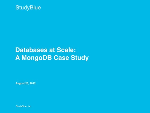 MongoDB Case Study at NoSQL Now 2012 | PPT
