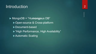Mongo DB | PPT