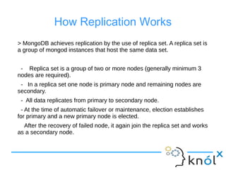 MongoDB: Advance concepts - Replication and Sharding | ODP | Databases | Computer Software and ...