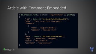 Introduction to MongoDB | PPTX
