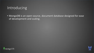 Introduction to MongoDB | PPTX