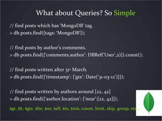 Mongodb Training Tutorial in Bangalore | PPT