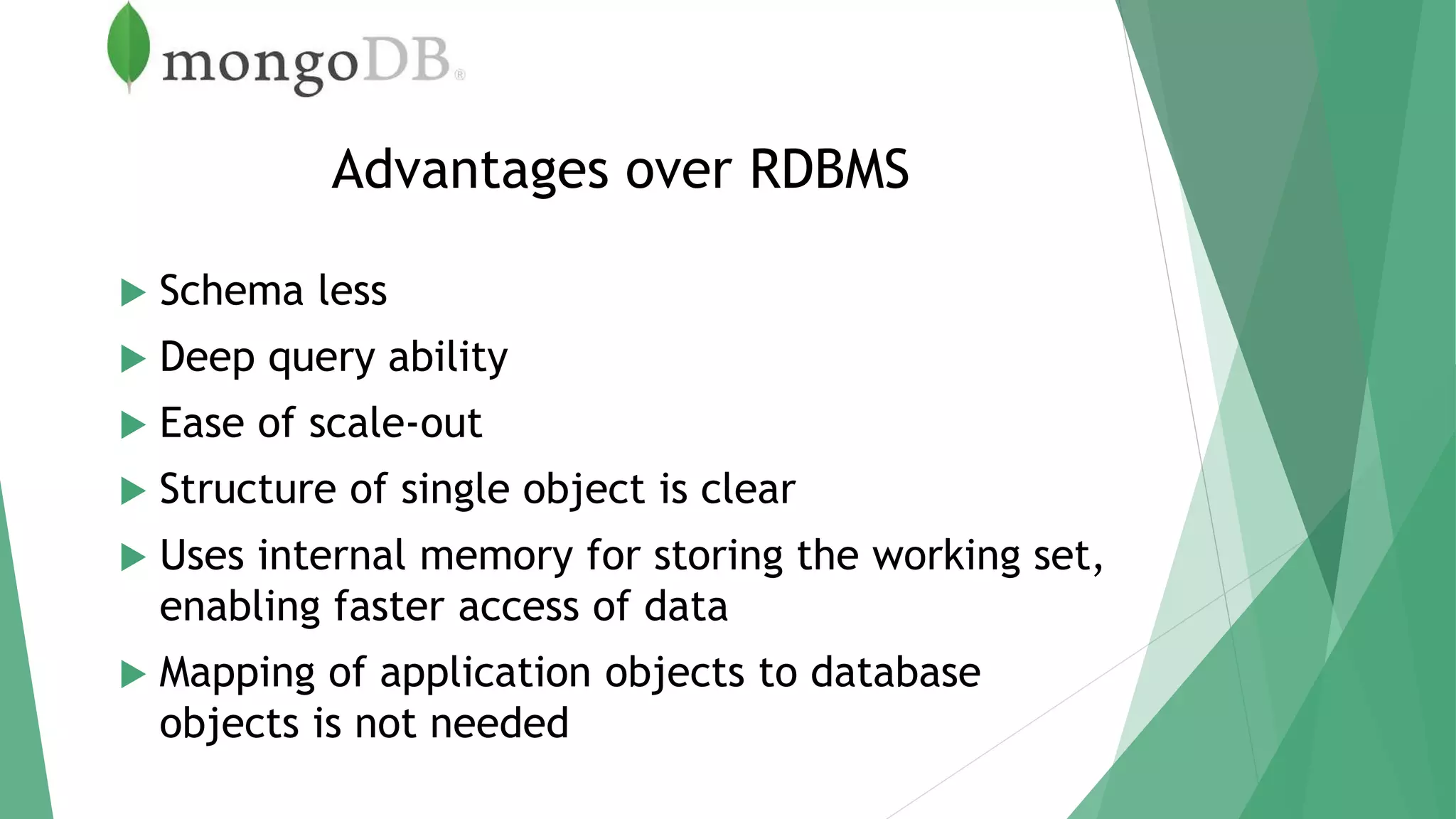 Mongodb basics and architecture | PPTX
