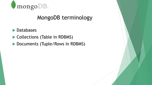 Mongodb basics and architecture | PPTX