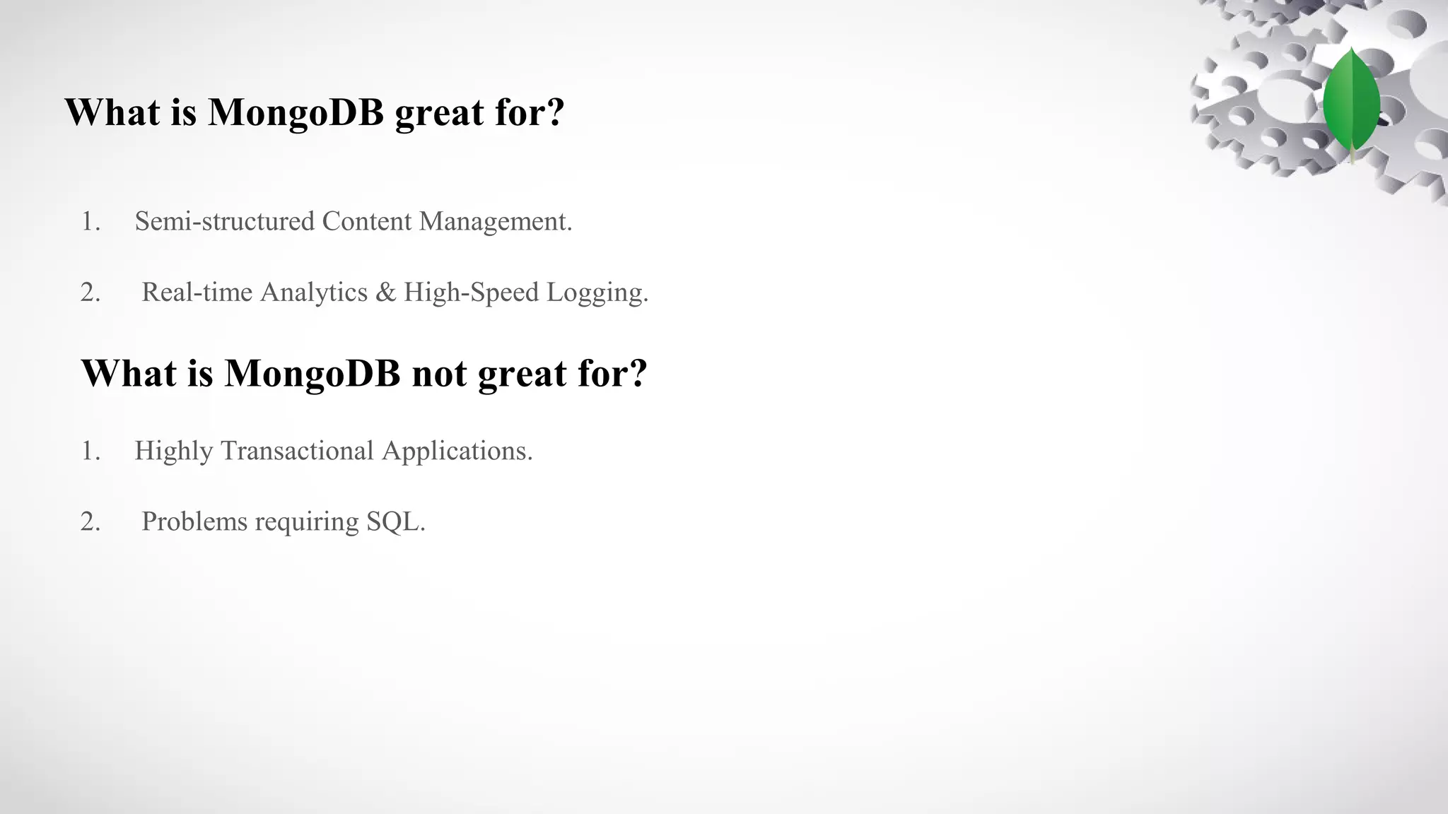 Introduction to Mongodb | PPT