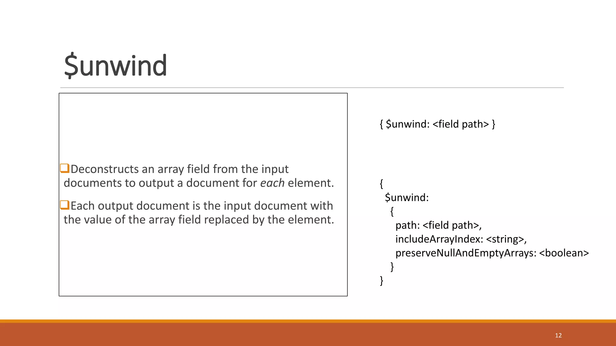 MongoDB Aggregation | PPTX