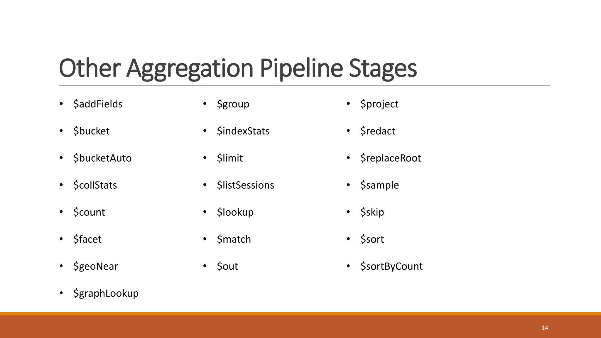 MongoDB Aggregation | PPTX