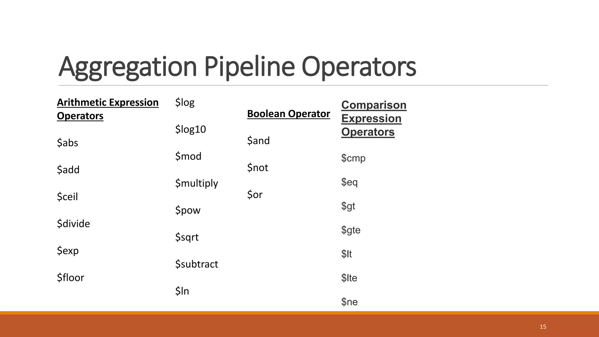 MongoDB Aggregation | PPTX