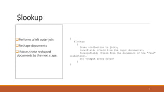 MongoDB Aggregation | PPTX