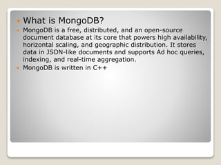 Mongo db Quick Guide | PPT