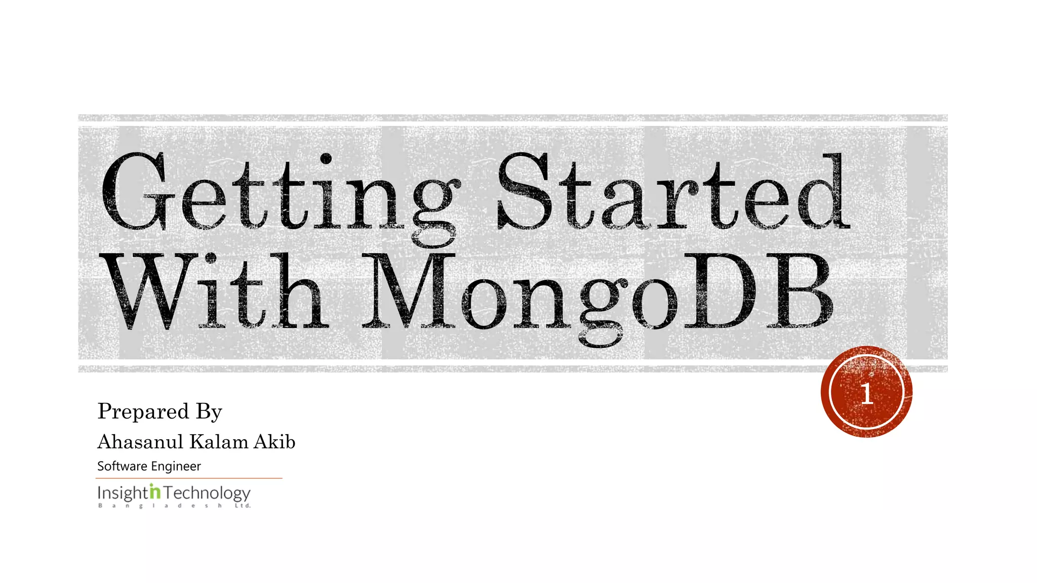 Getting Started with MongoDB | PPT