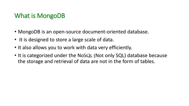 Mongodbpptx Databases Computer Software And Applications