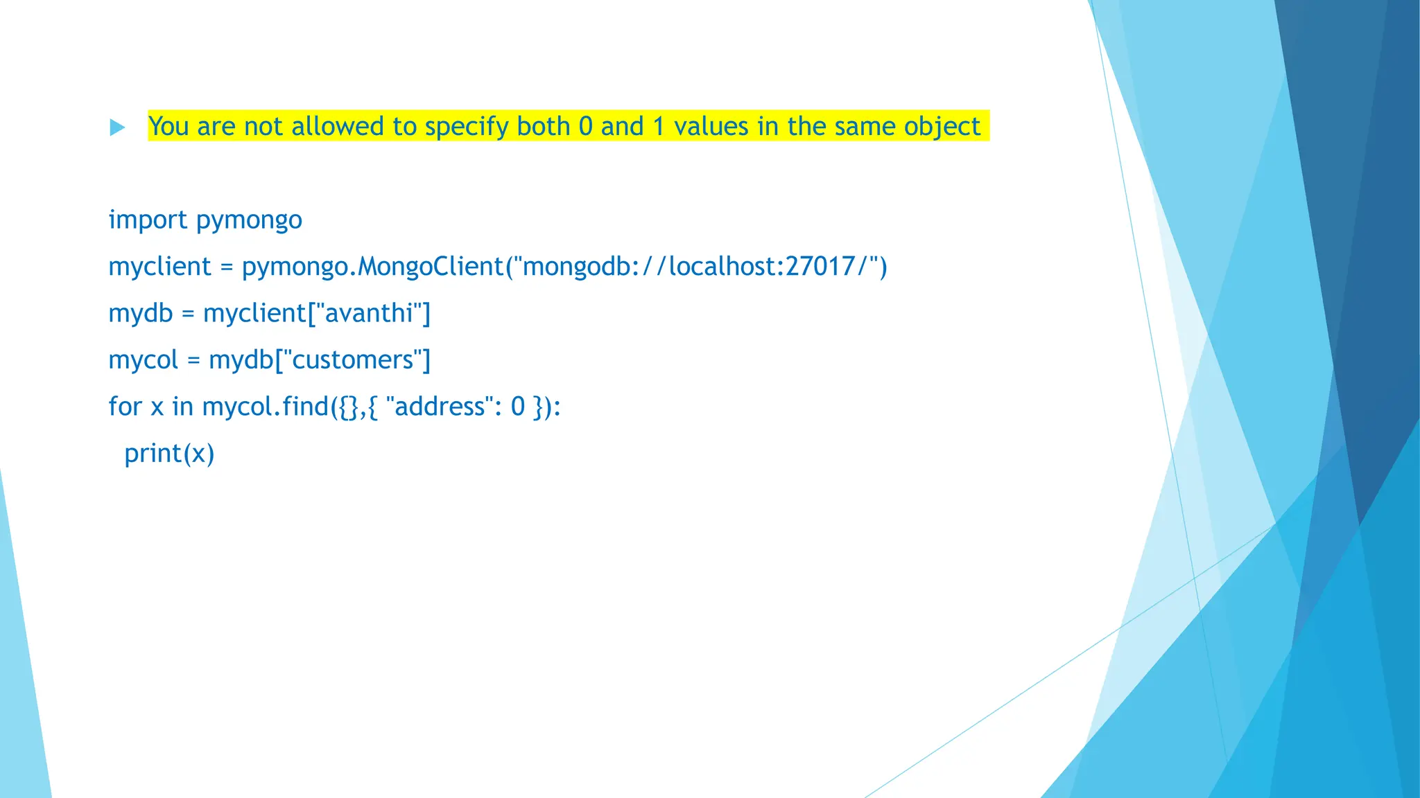 Mongodatabase with Python for Students.pptx