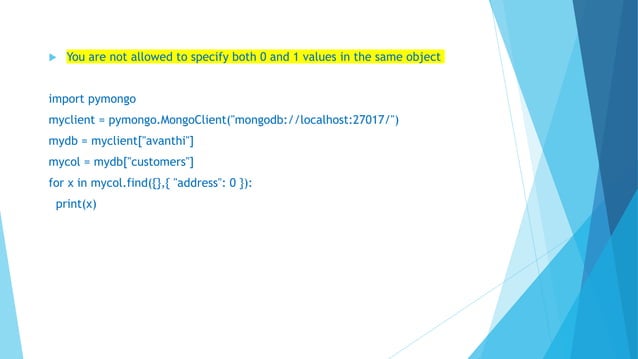 Mongodatabase with Python for Students.pptx
