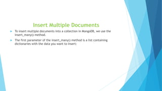 Mongodatabase with Python for Students.pptx