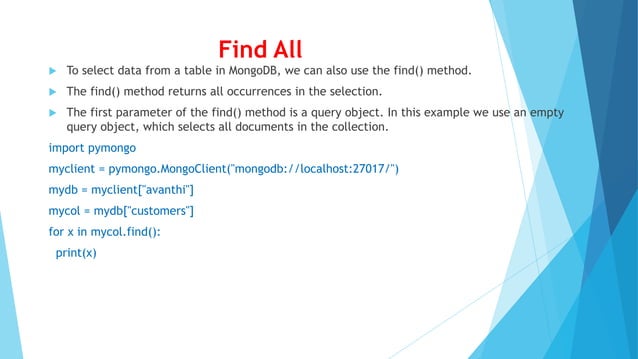 Mongodatabase with Python for Students.pptx